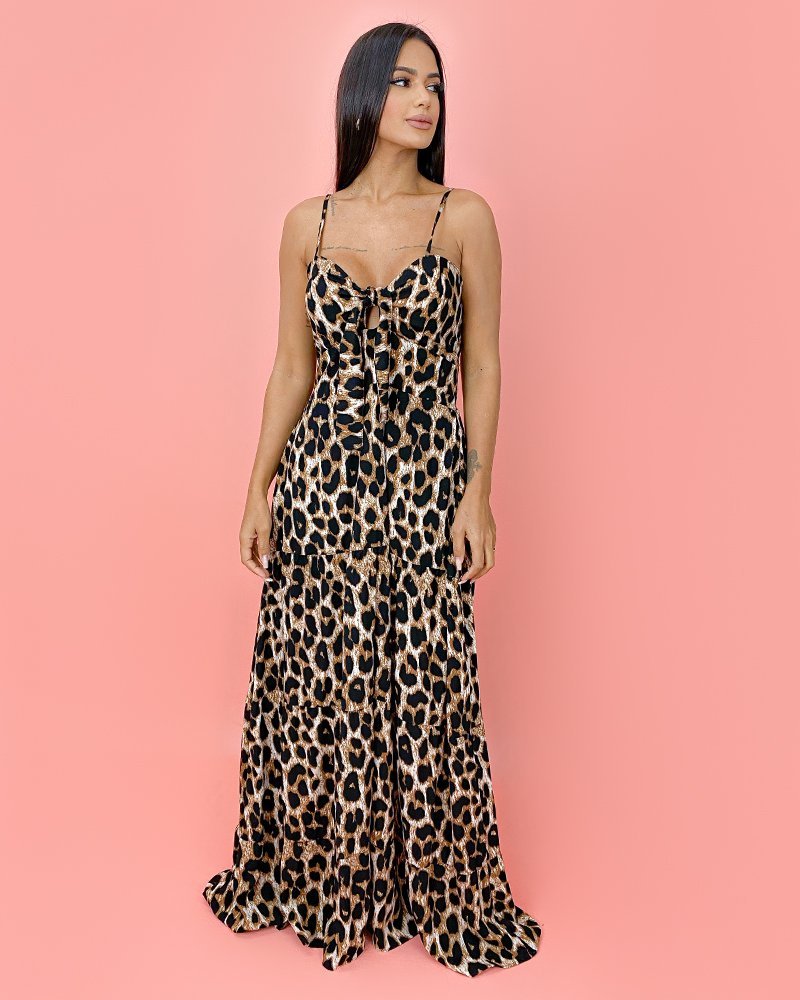 Vestido Camila – Animal Print – Closet RC